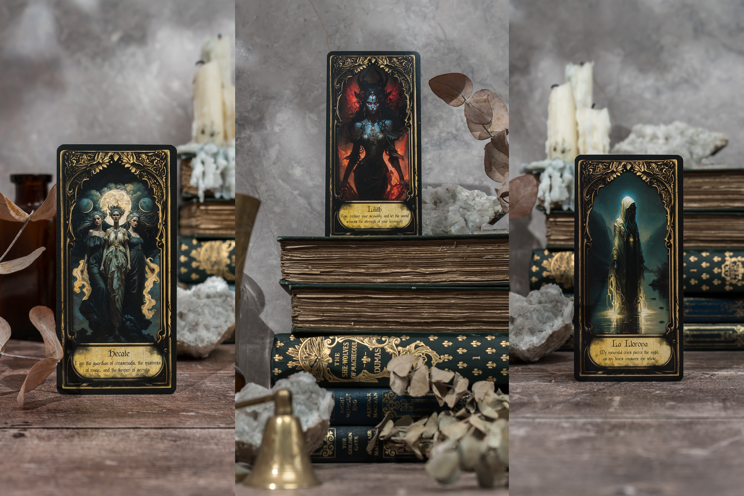 Obsidian Veil Oracle Deck | Erethereal